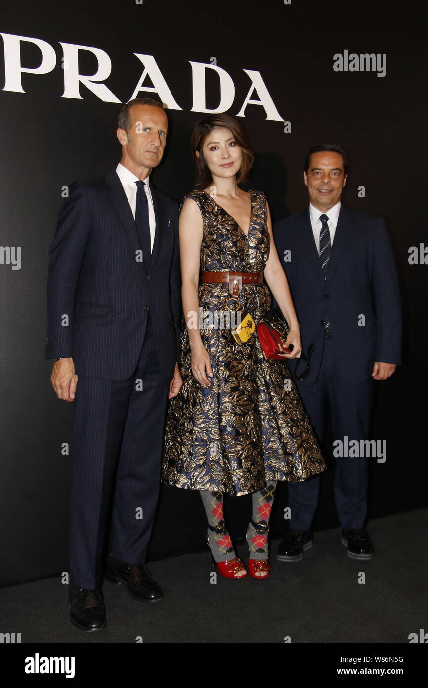 Hong Kong singer and actress Kelly Chen, center, arrives for the ...
