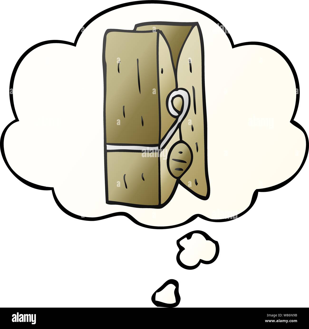 Freehand drawn cartoon wood peg Stock Vector Images - Alamy