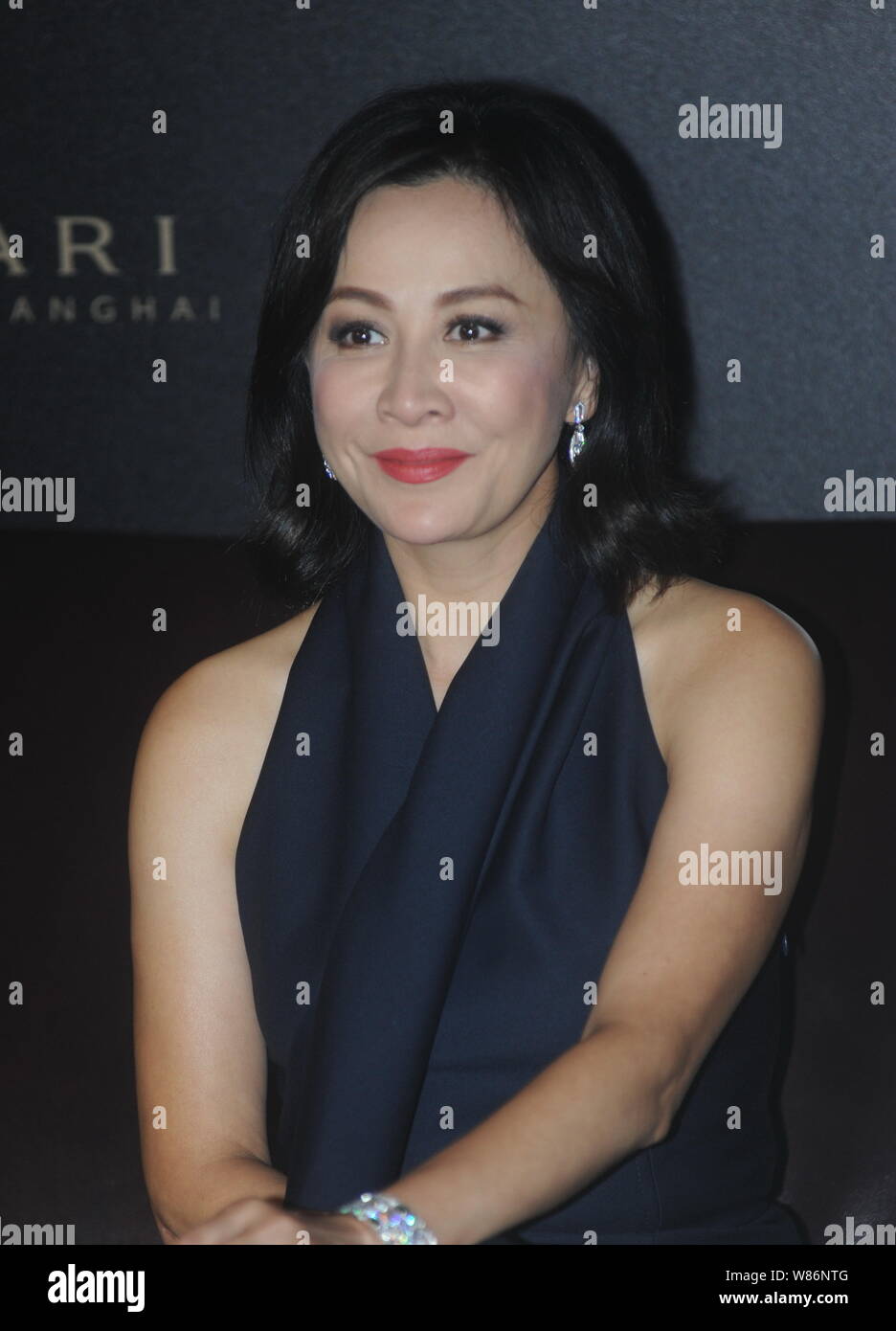 Hong Kong actress Carina Lau attends Bvlgari's promotional event in ...