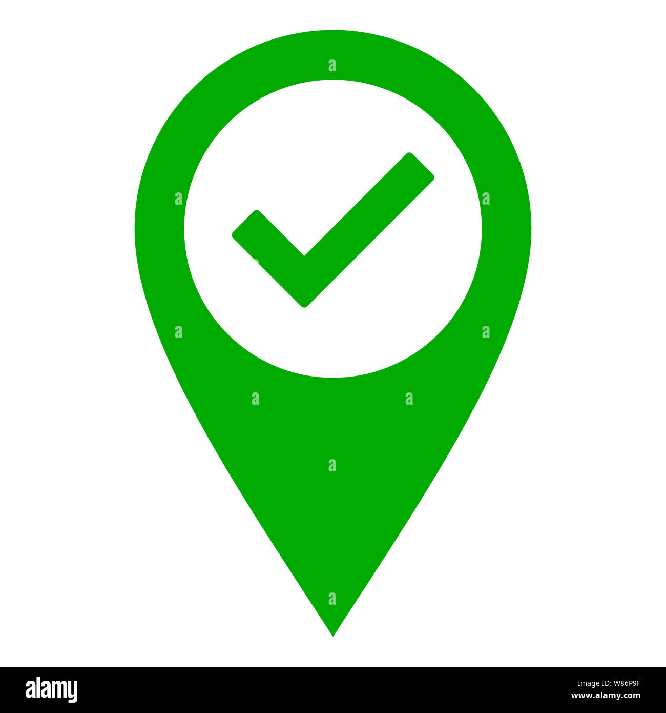 Location pin checkmark hi-res stock photography and images - Alamy