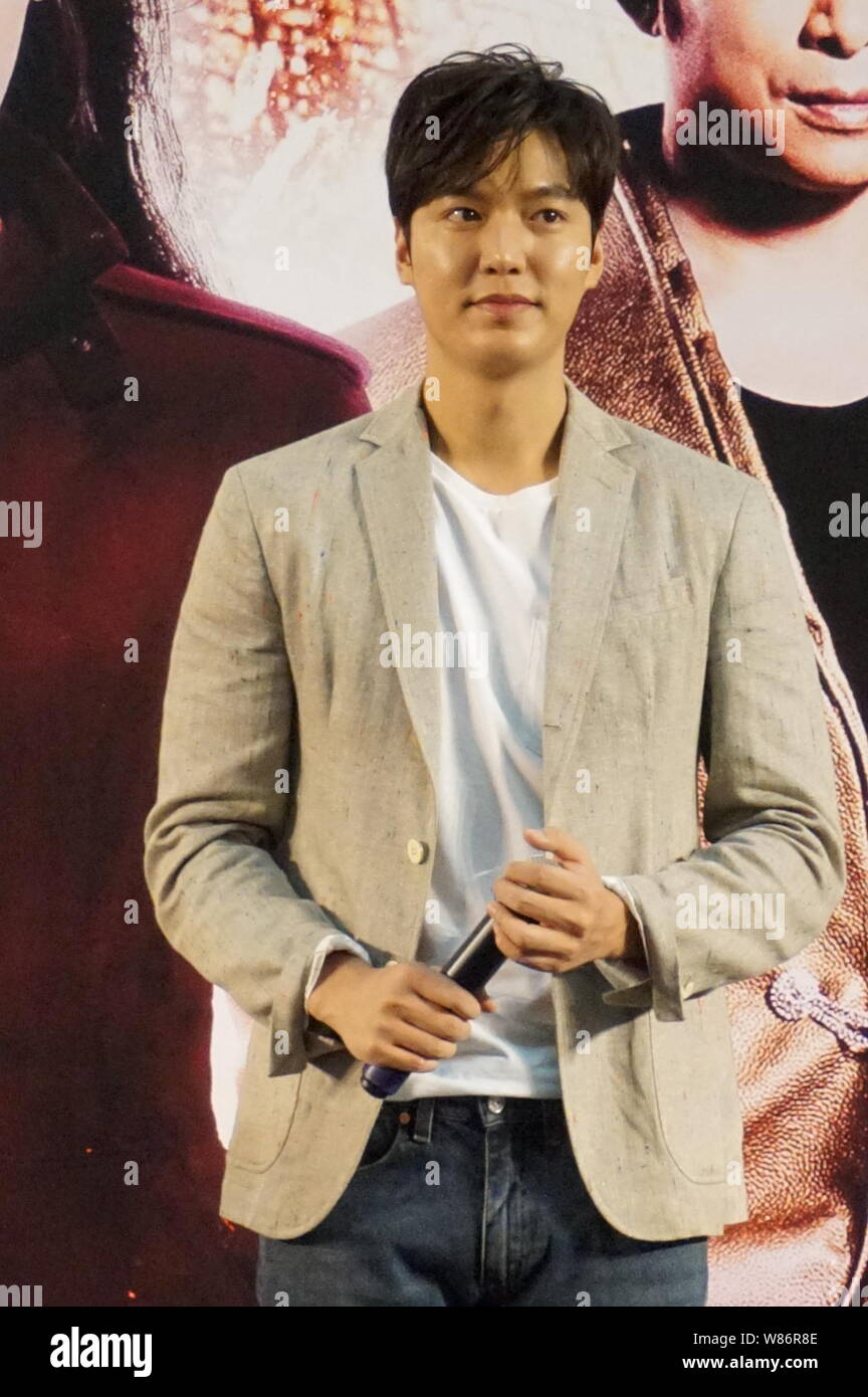 South Korean actor Lee Min-ho poses at a promotional event for his ...