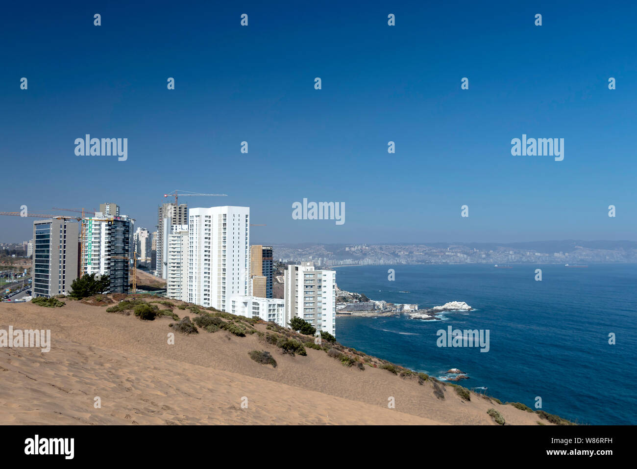 Concon, Valparaiso Region, Chile : Huge sand dunes and views of the ...