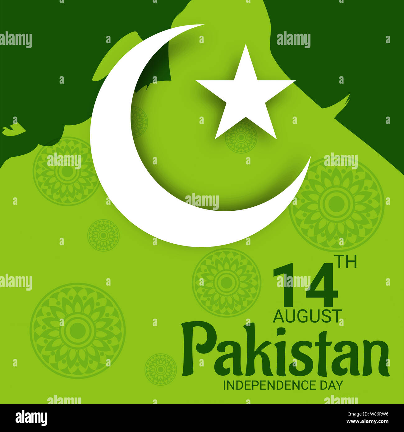 Celebrating Pakistan Independence Day creative vector illustration ...