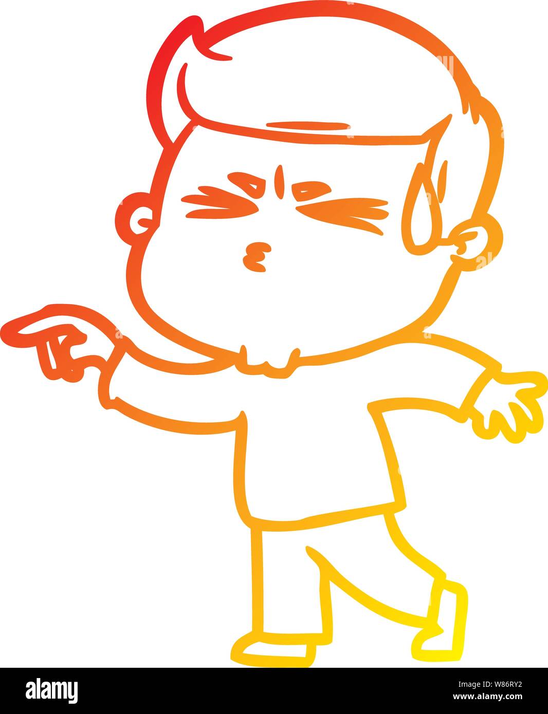 Man sweating retro Cut Out Stock Images & Pictures - Alamy