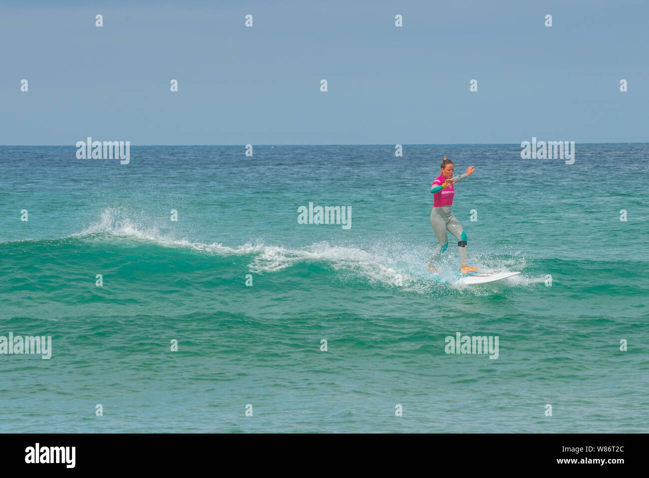 Surfing competition at Boardmasters 2019 Stock Photo - Alamy
