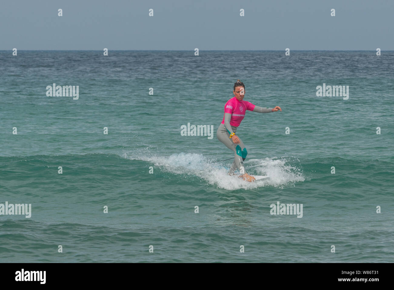 Surfing competition at Boardmasters 2019 Stock Photo - Alamy