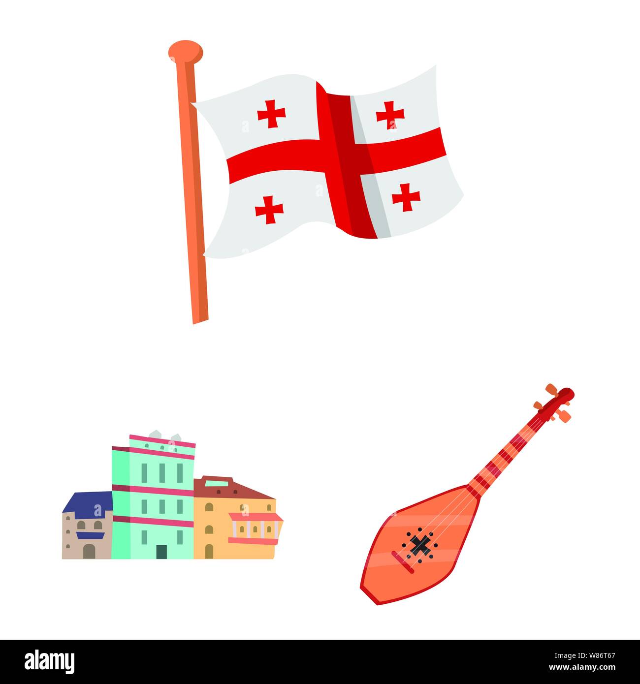 Vector design of Caucasus and traditions icon. Collection of Caucasus ...