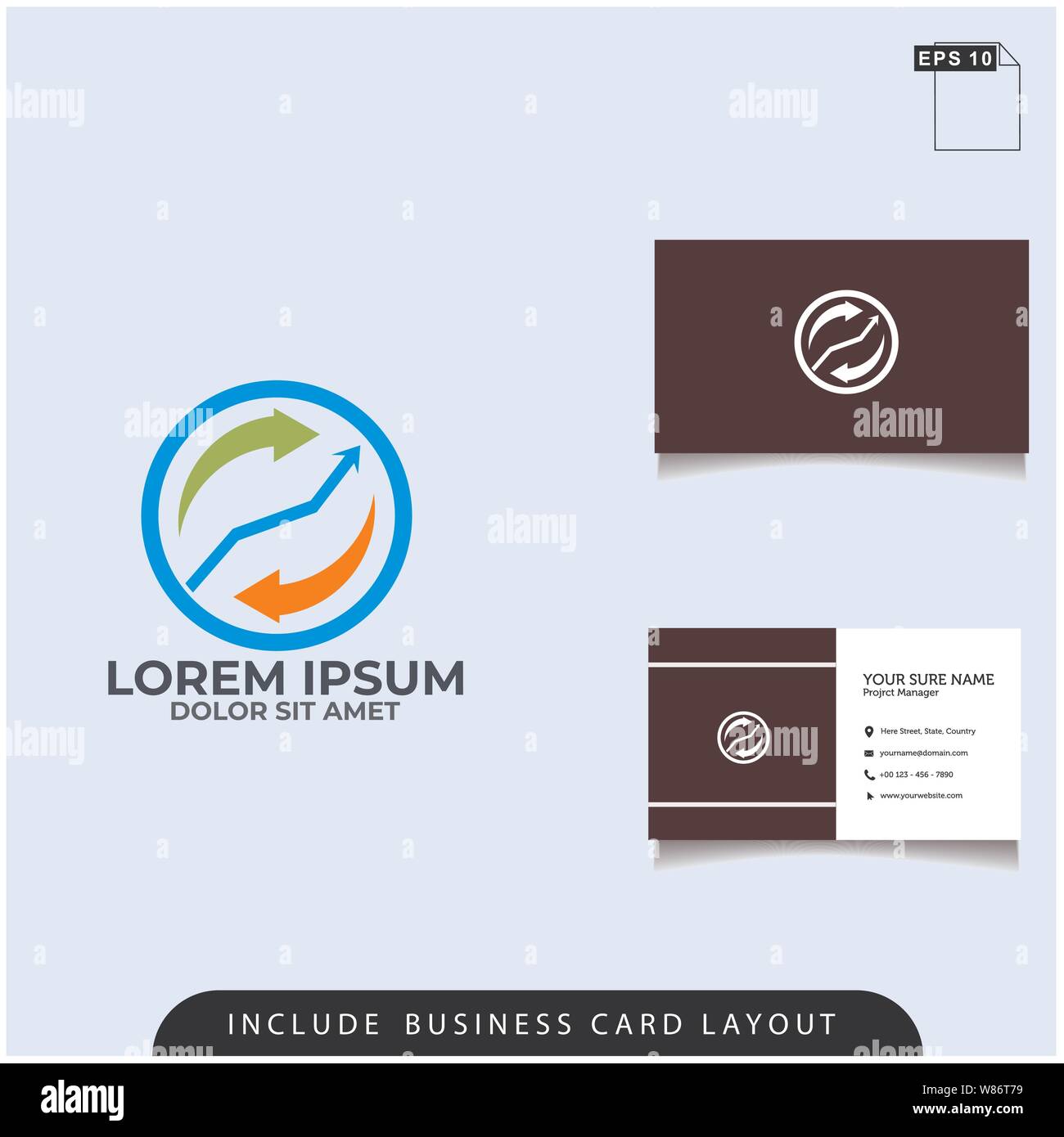 Modern Finance Business creative innovation rapid growth icon for ...