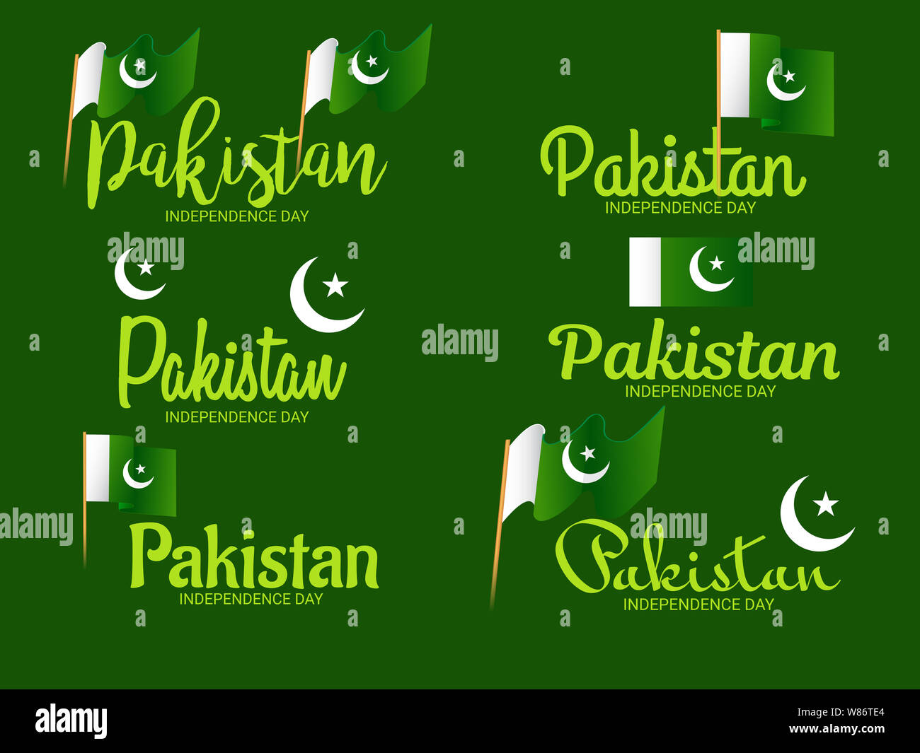 Celebrating Pakistan Independence Day creative vector illustration ...