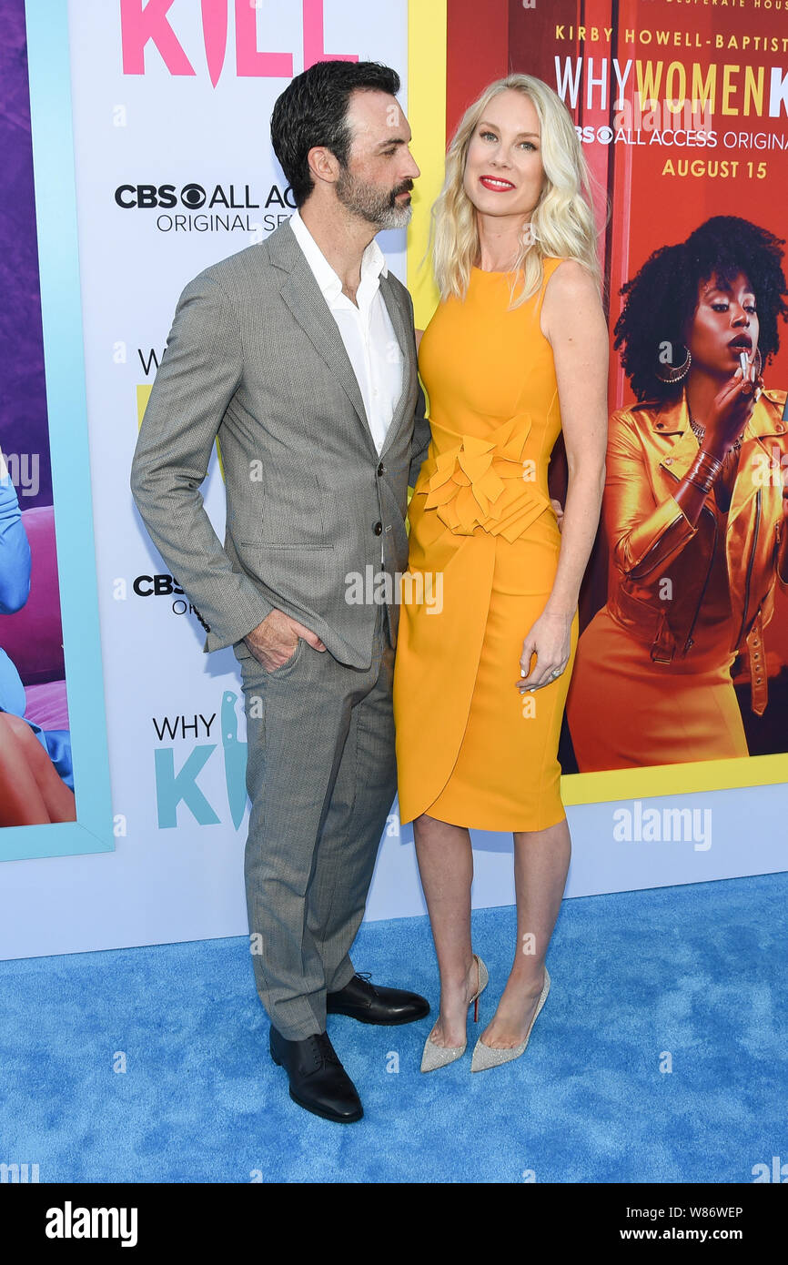 August 7, 2019, Beverly Hills, California, USA: Reid Scott and Elspeth Keller attends LA ...