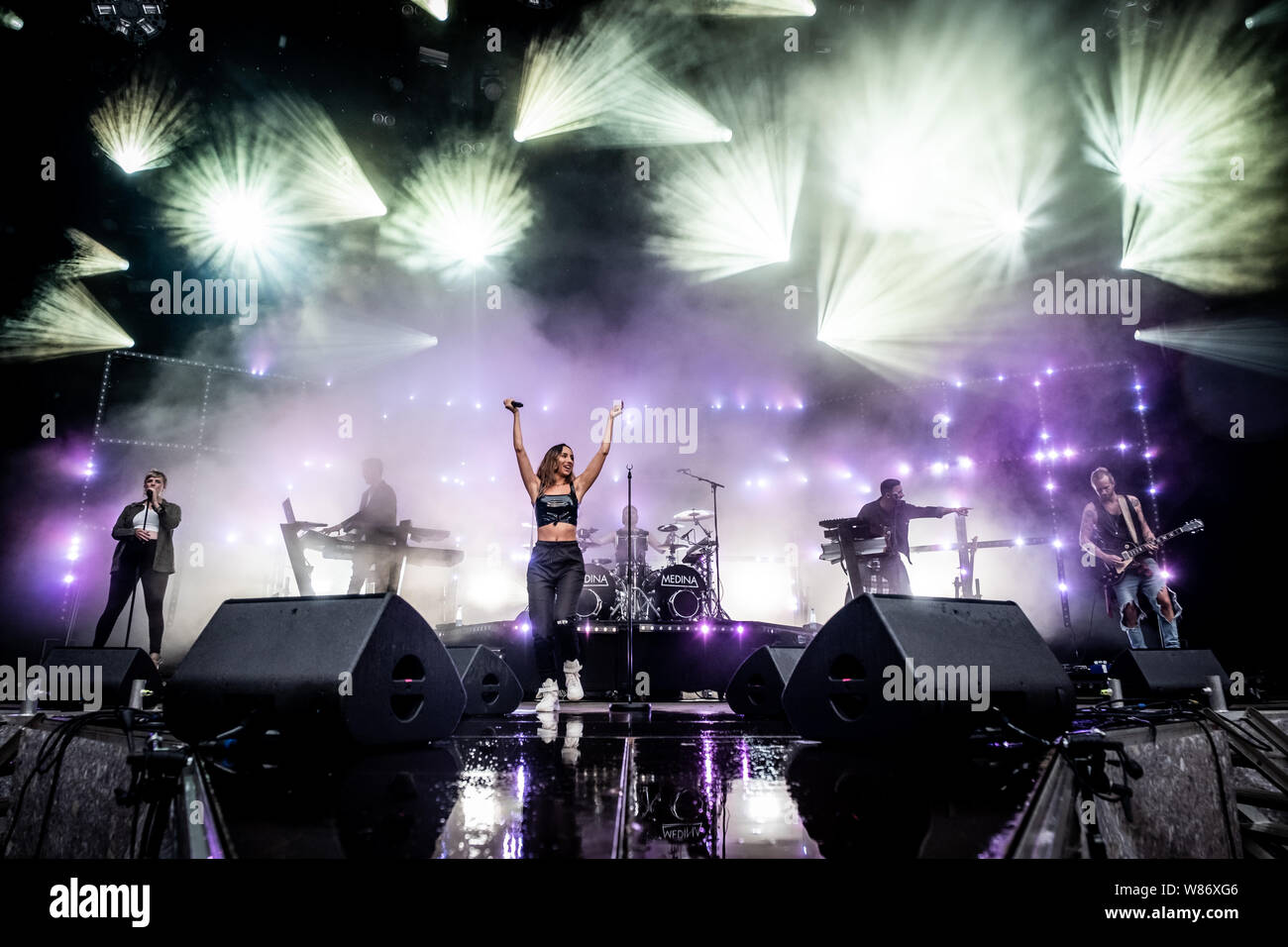 Skanderborg, Denmark. 07th, August 2019. The Danish singer, songwriter ...