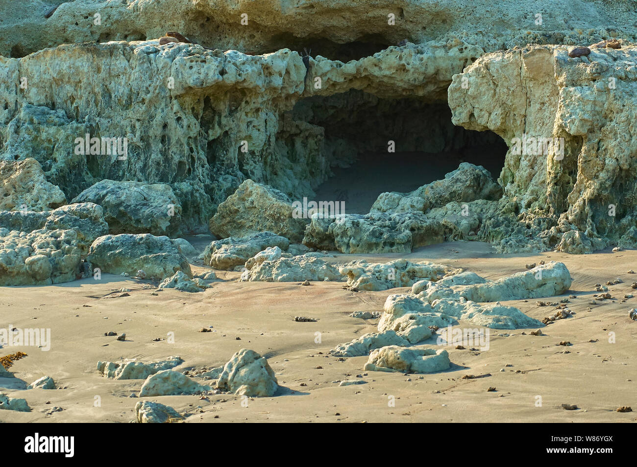A coastal limestone cave Stock Photo - Alamy