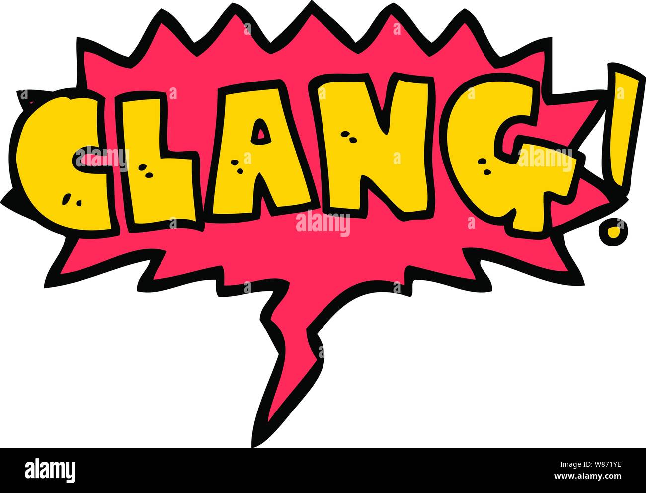 Clang vector vectors hi-res stock photography and images - Alamy