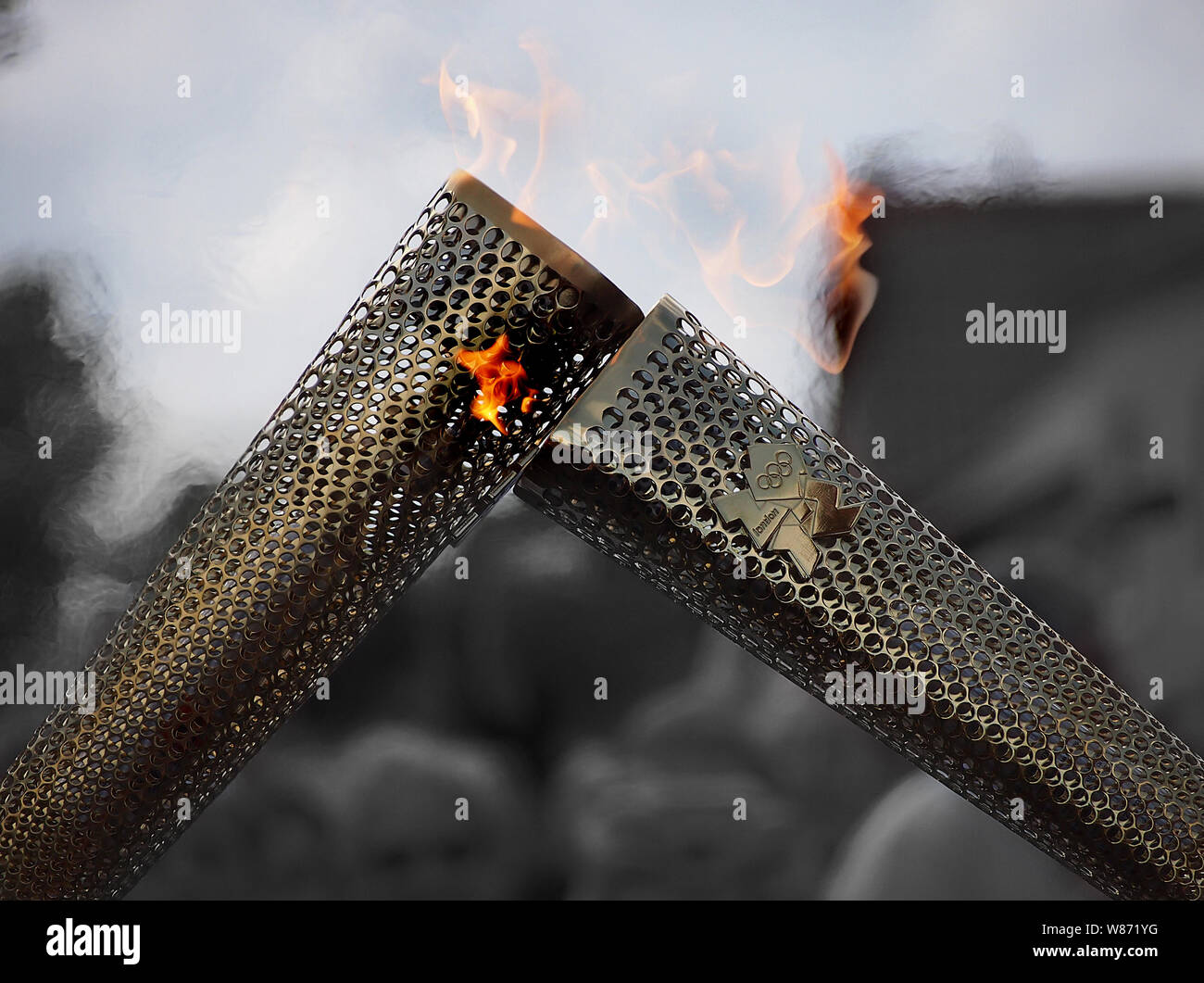 Olympic Relay Torch Bearers High Resolution Stock Photography and ...