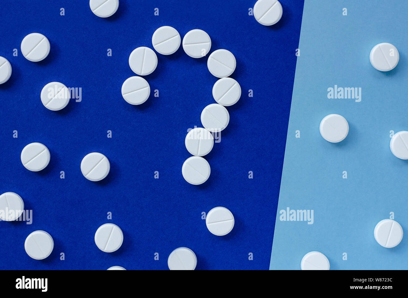 Question mark on colored background.The concept of health. A healthy ...