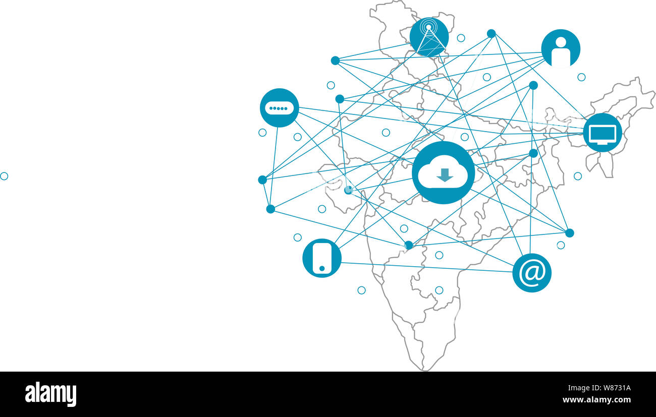 illustration of a communication concept. The word communication Stock ...