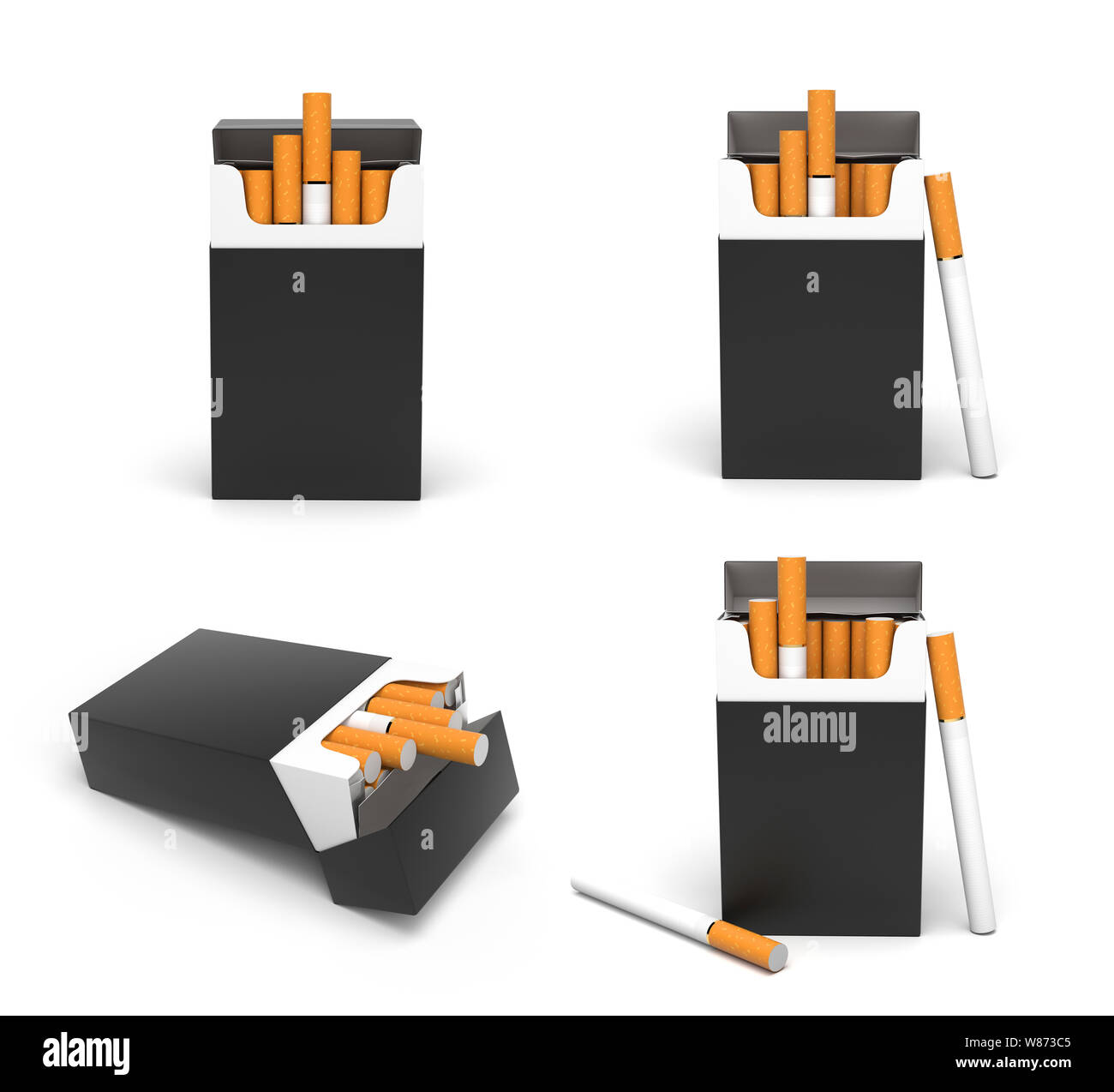Cigarettes set hi-res stock photography and images - Alamy