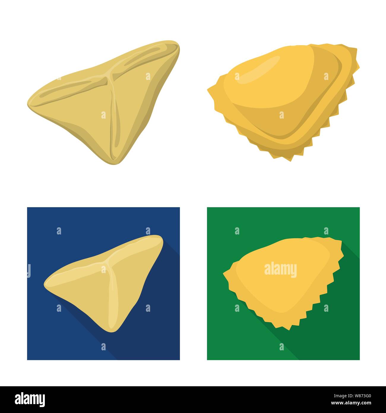 Vector illustration of products and cooking logo. Set of products and ...