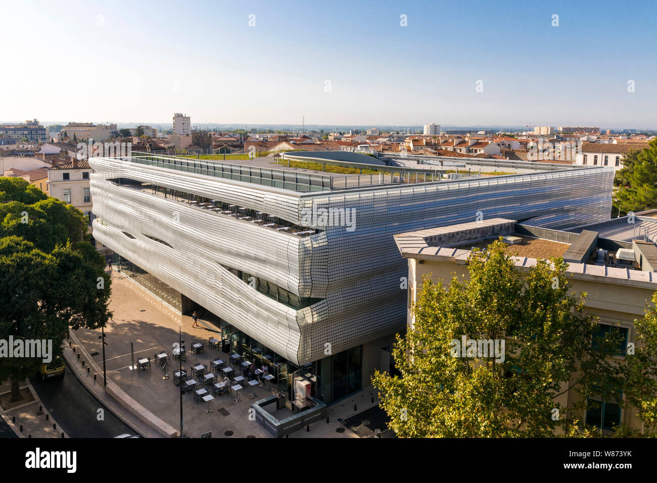 Nimes (south-eastern France): the “musee de la Romanite” museum Stock ...