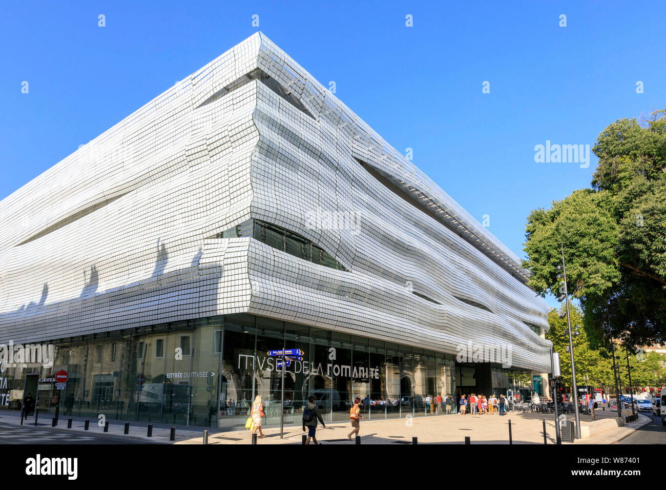 Nimes (south-eastern France): the “musee de la Romanite” museum Stock ...