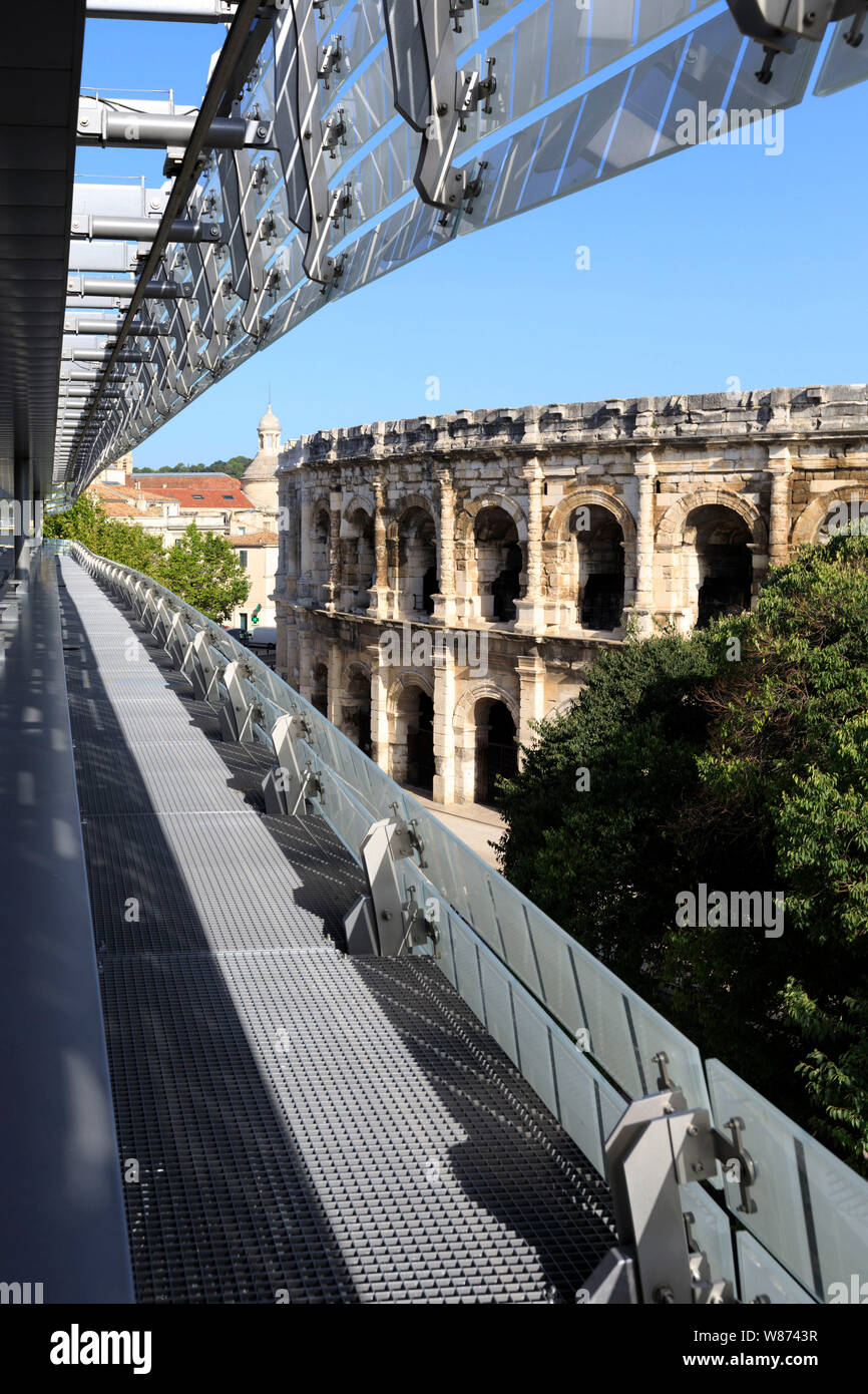 Nimes (south-eastern France): the Arena of Nimes, Roman amphitheatre ...