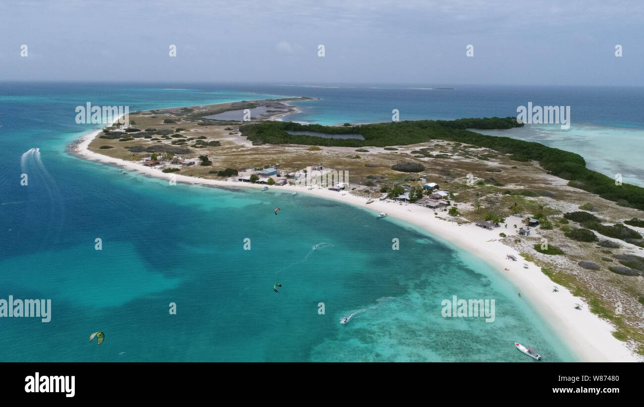 Caribbean islands with turquoise water, white sand, pristine place ...