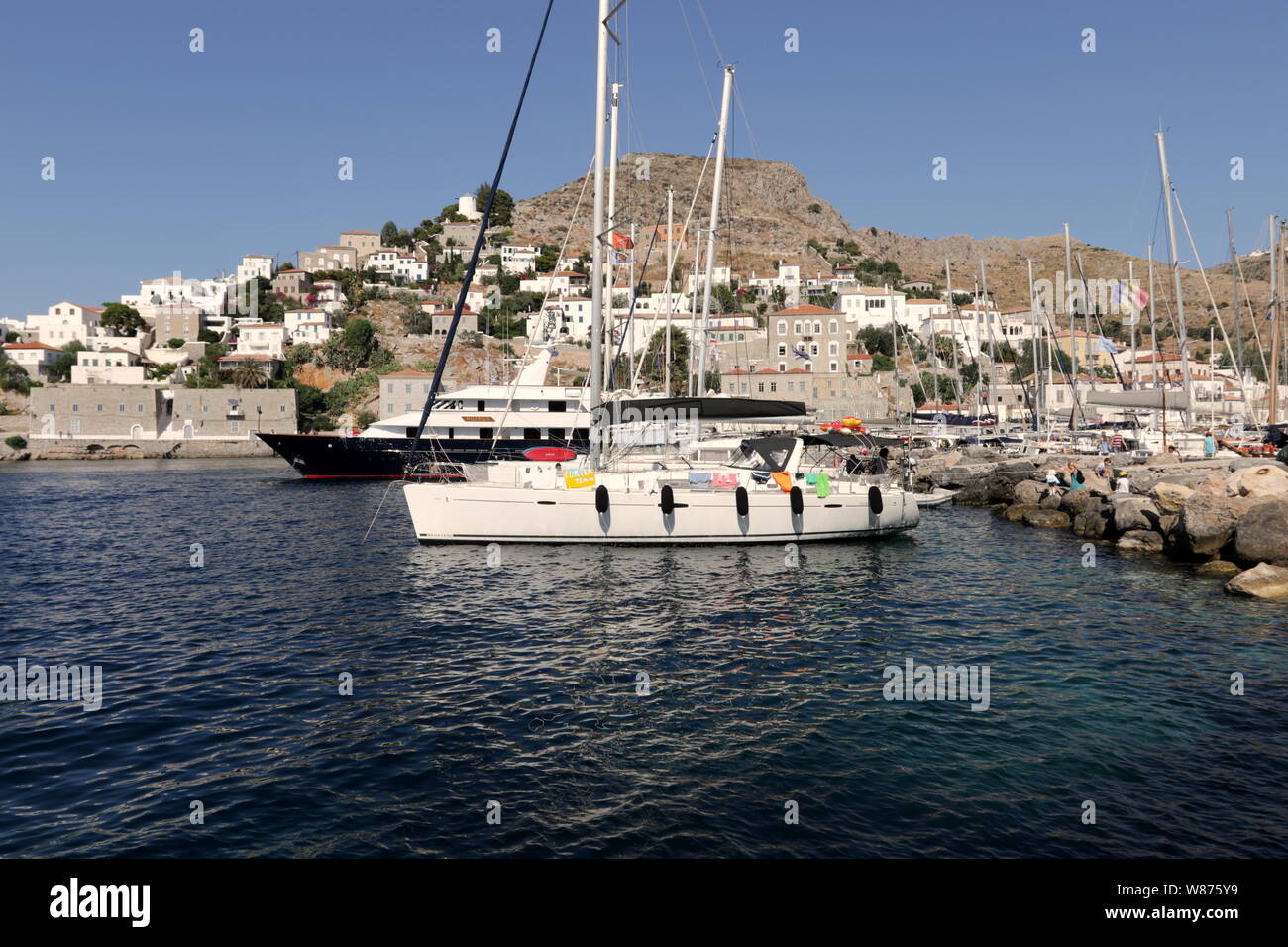 Port of Hydra, Hydra Island, Greece Stock Photo - Alamy