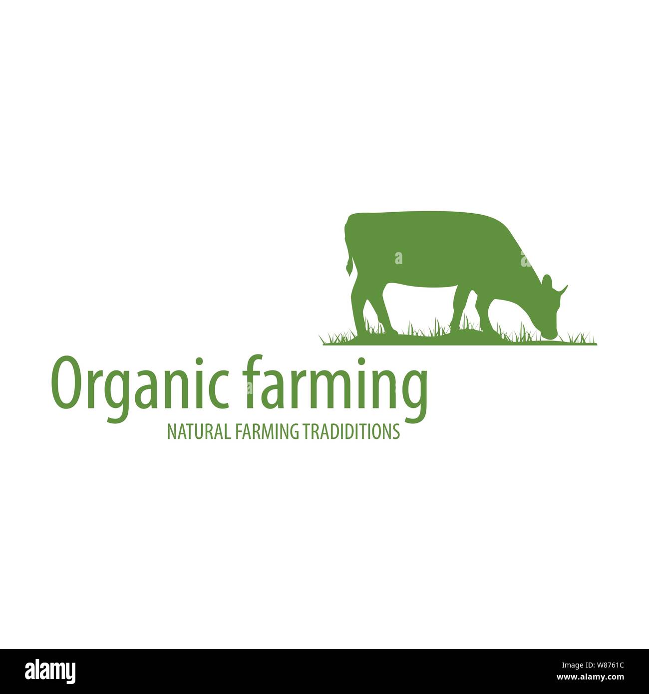 Organic farming concept logo. Label for natural farm products. Logotype ...