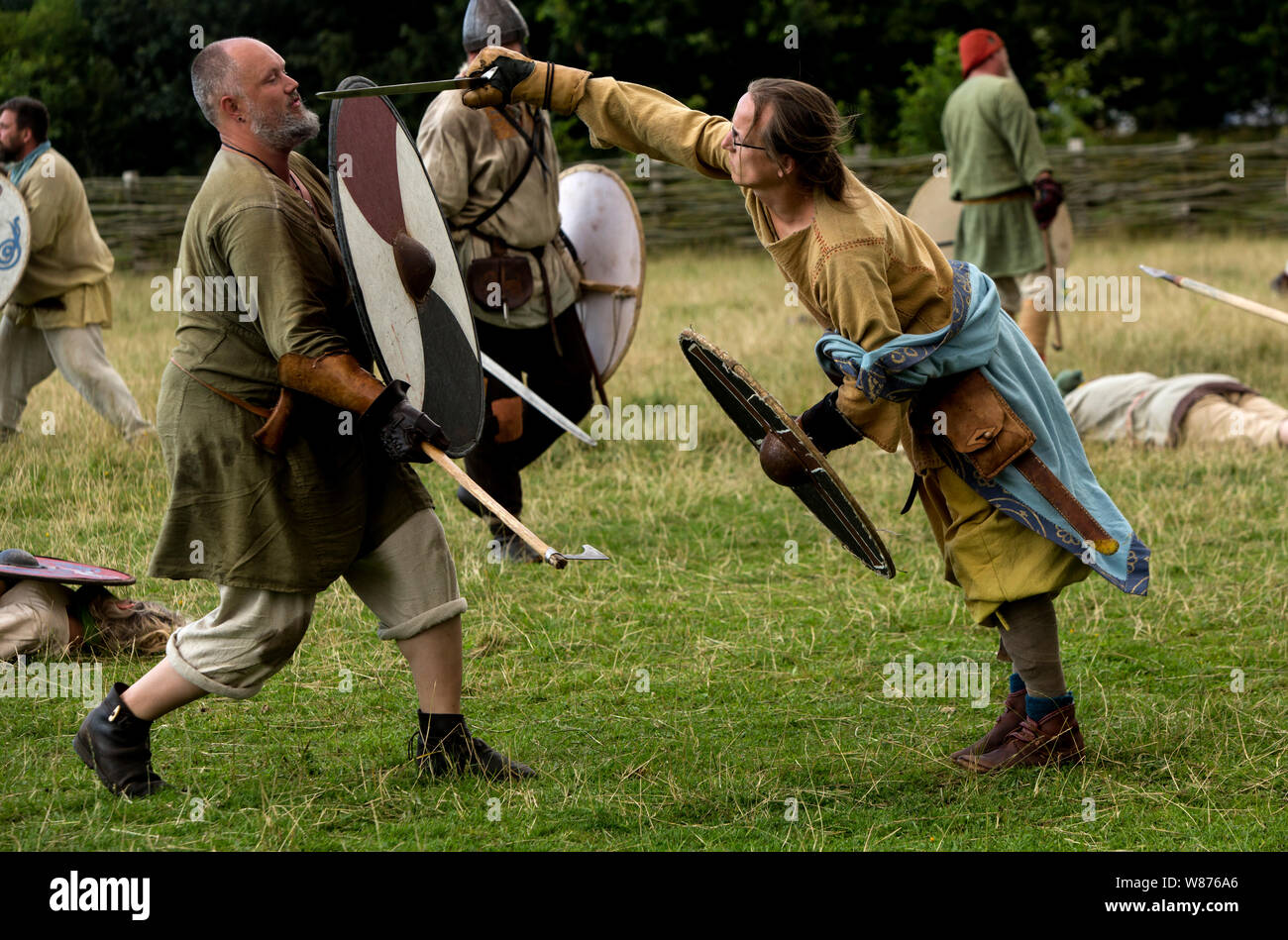 Viking Warriors In Battle