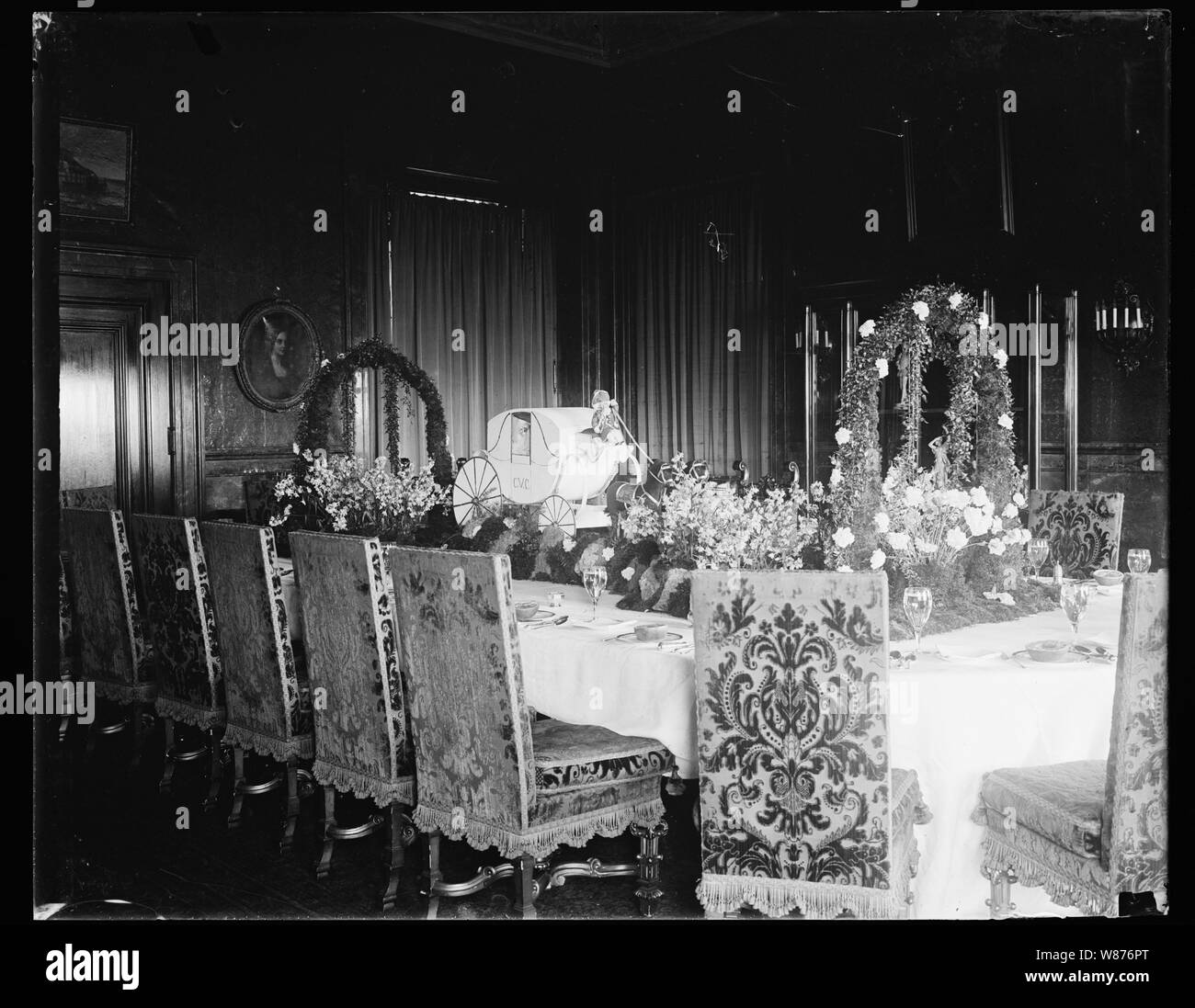 Vanderbilt Mansion at Biltmore, N.C. Initials of the bridge on the ...