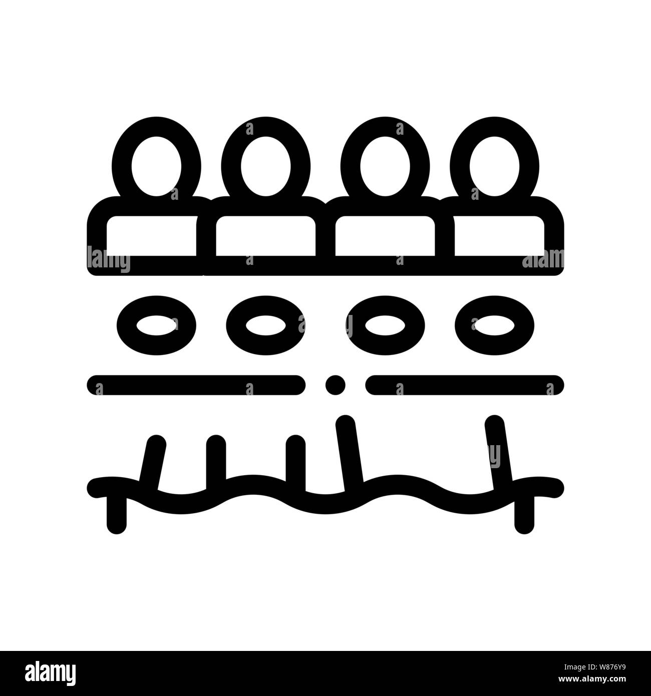 Wedding Dinner-party Sign Thin Line Vector Icon Stock Vector Image ...