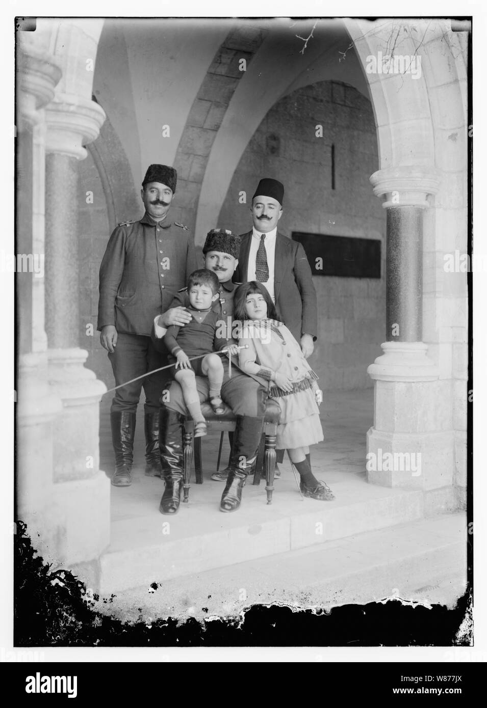 (Kutchuk) Jamal (Cemal) Pasha with two children, St. George's Cathedral ...