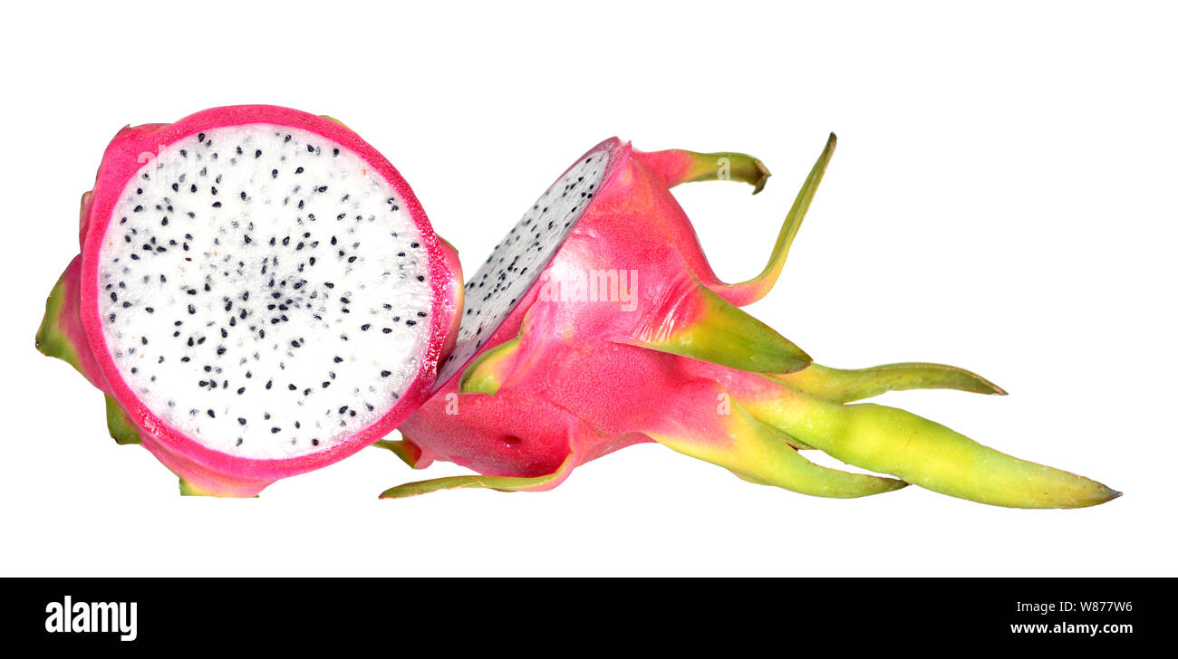 dragon fruit isolate on white Stock Photo - Alamy