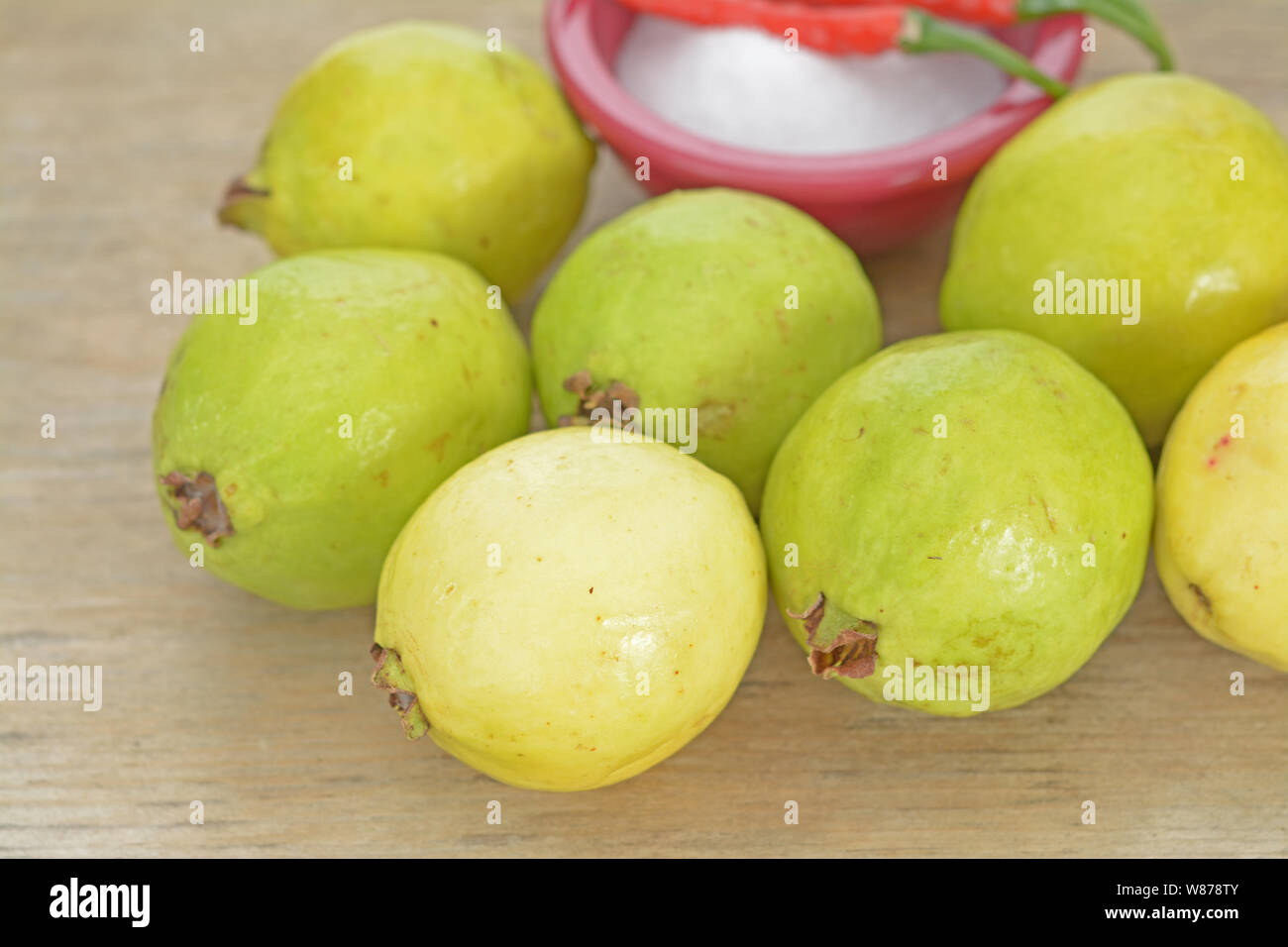A lot of guava on table Stock Photo - Alamy