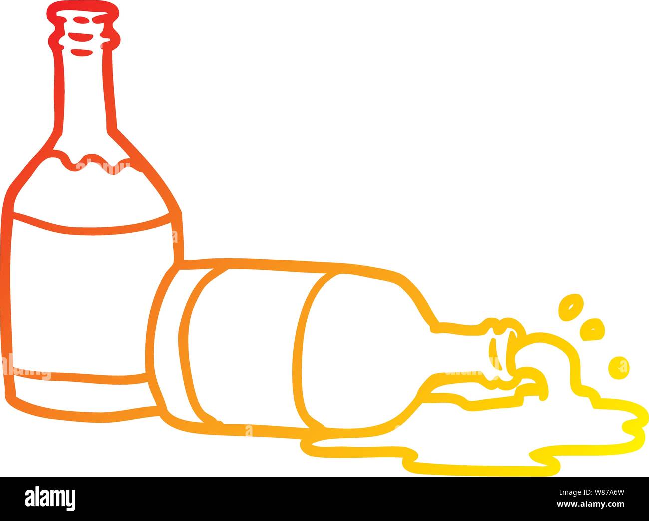 Cartoon spilled beer Cut Out Stock Images & Pictures - Alamy