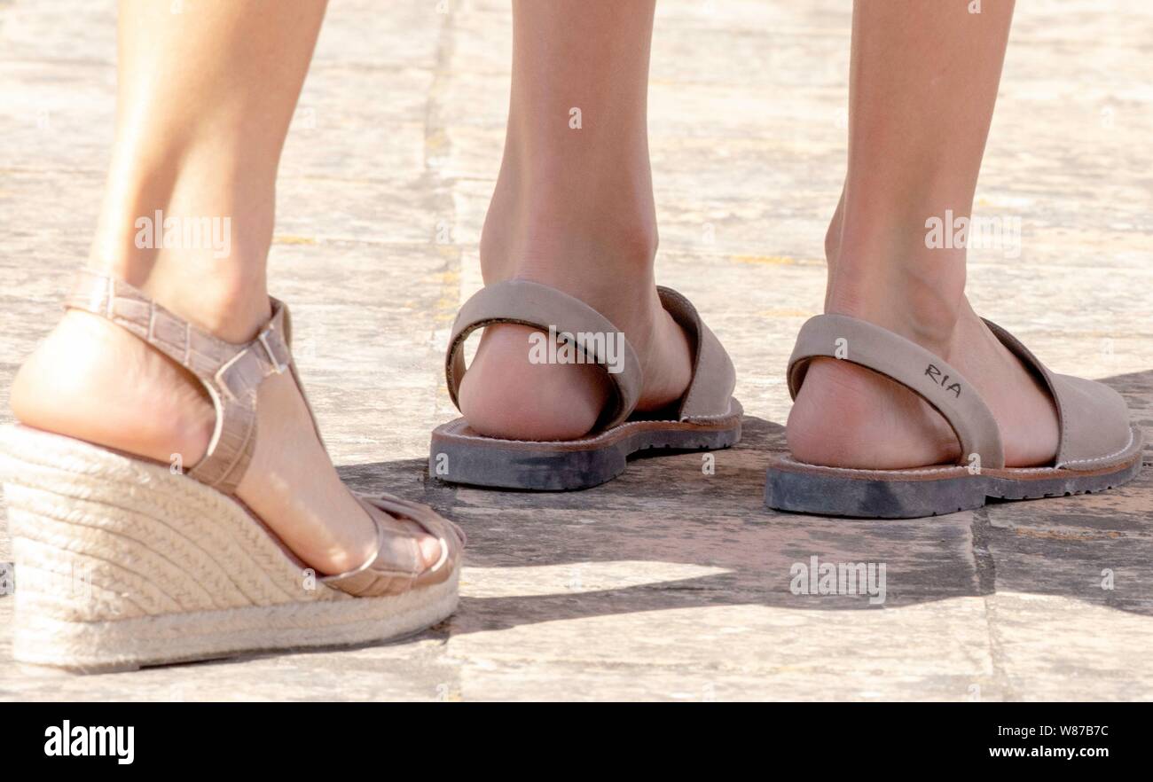 Deia, Spain. 08th Aug, 2019. Queen Letizia, Princess Leonor and ...