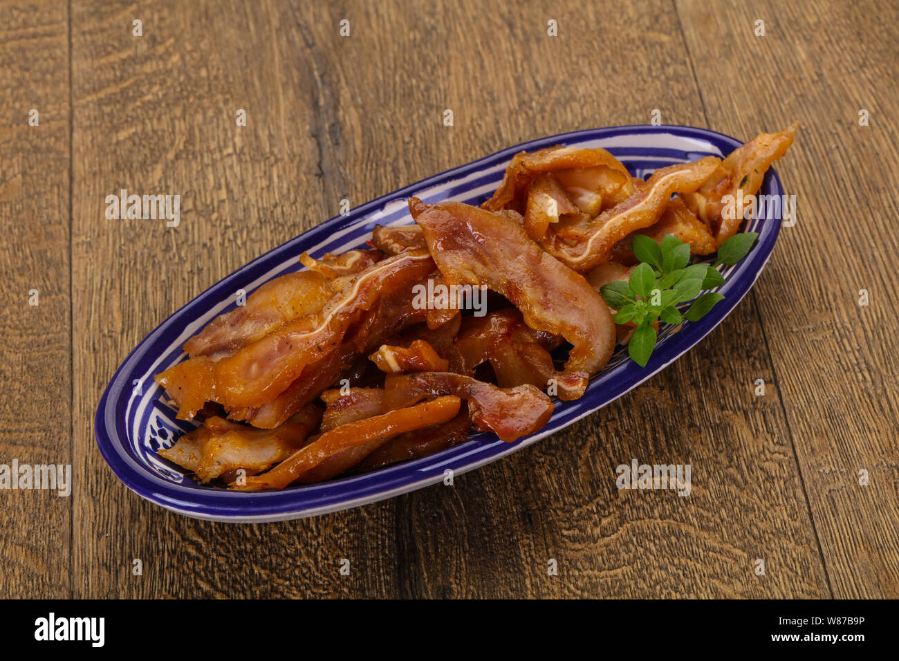 Pork ear snack in the bowl Stock Photo - Alamy