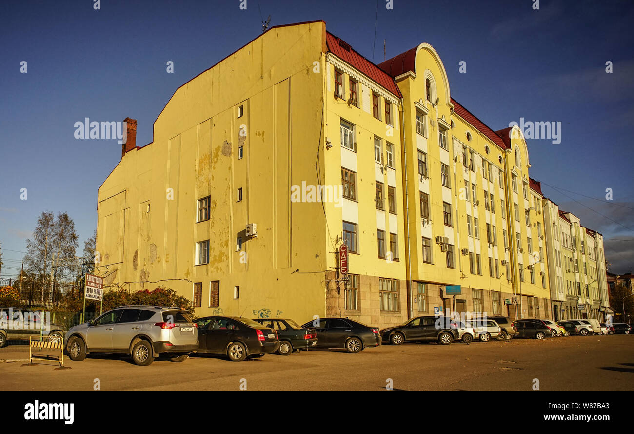 Vyborg, Russia - Oct 7, 2016. Ancient building in Vyborg, Russia ...