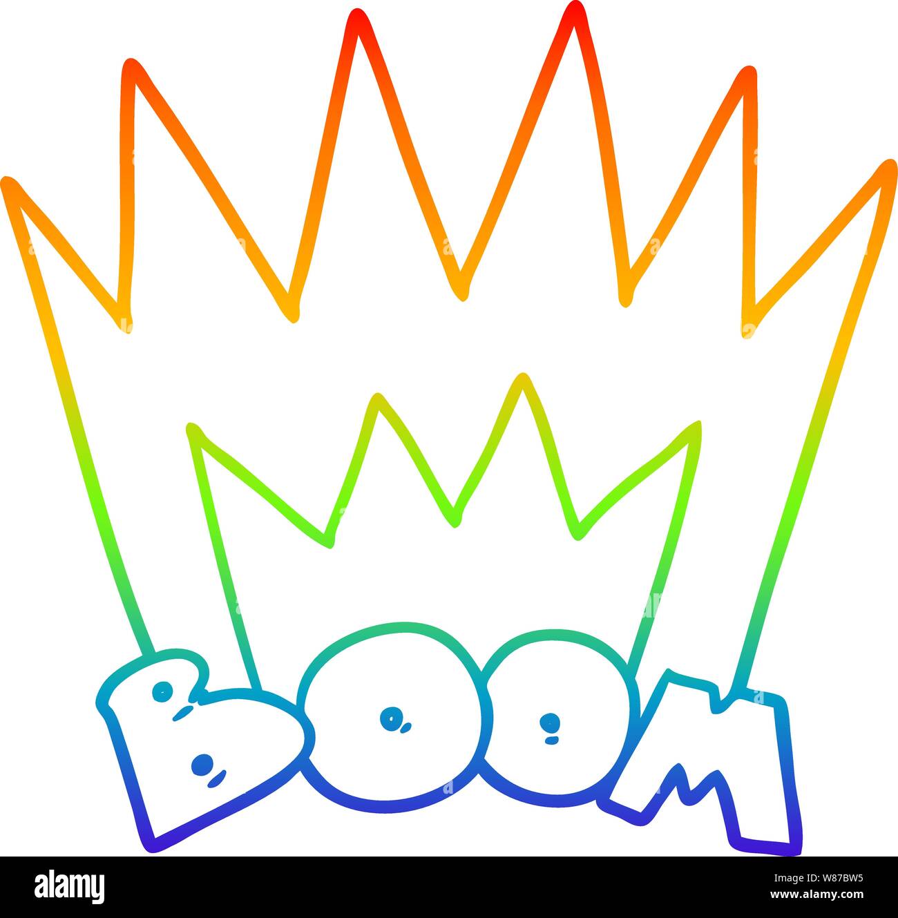 Freehand drawn cartoon boom symbol Stock Vector Images - Alamy