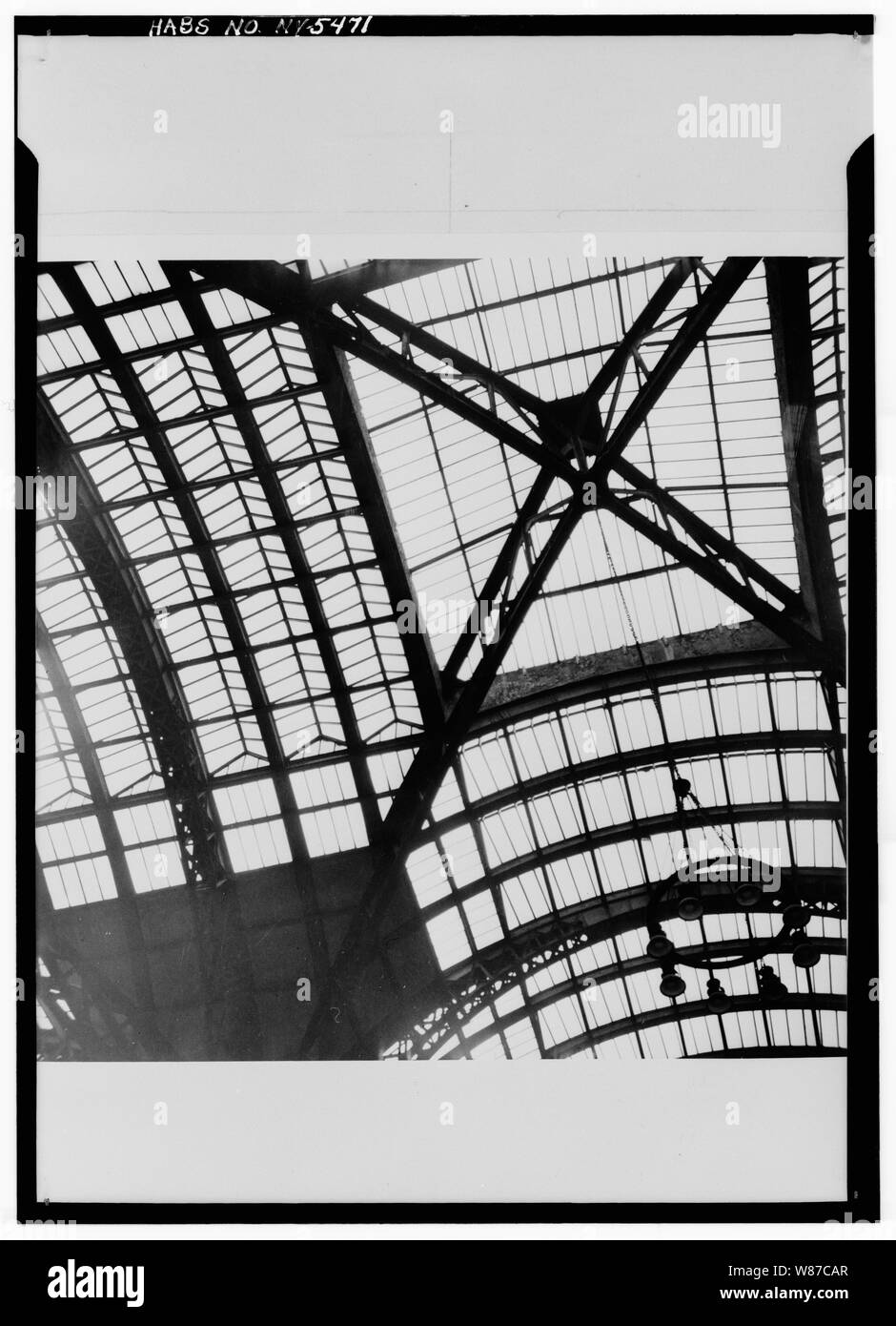 CONCOURSE ROOF DETAIL. - Pennsylvania Station; 17. Historic American Buildings Survey, Edward ...