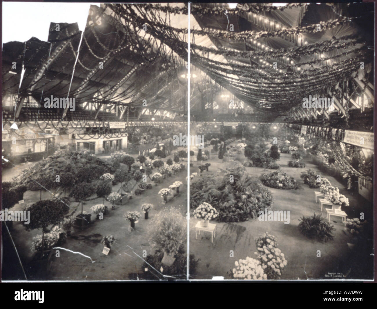 15th Annual Flower Show, Coliseum Bldg., Chicago, Nov. 7, 1906 Stock ...