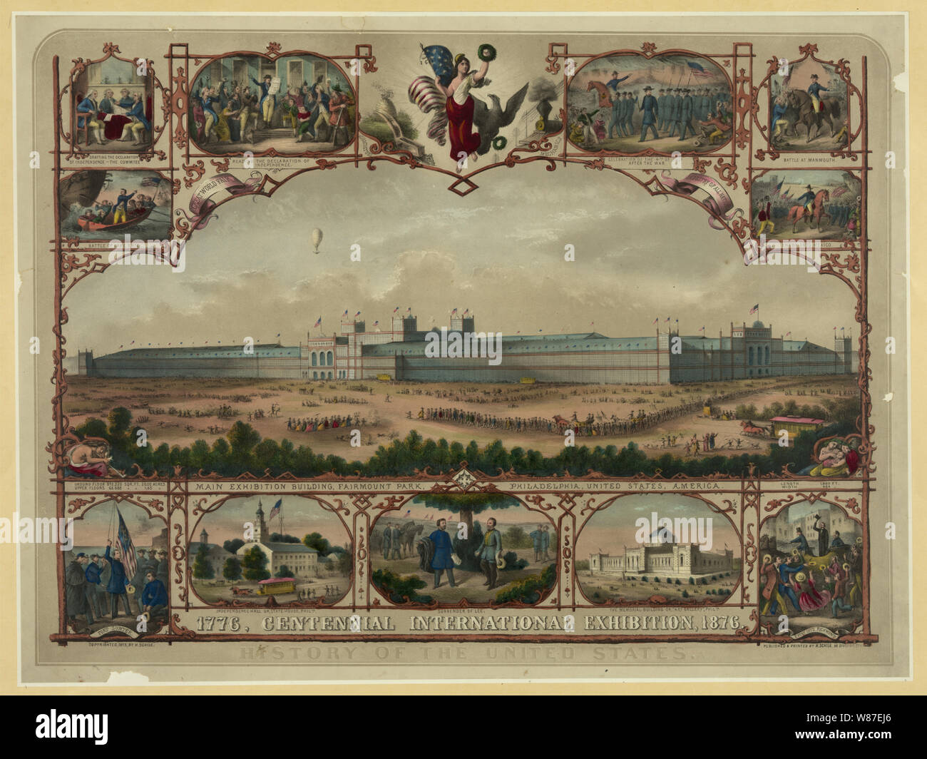 1776, Centennial International Exhibition, 1876, History of the United ...