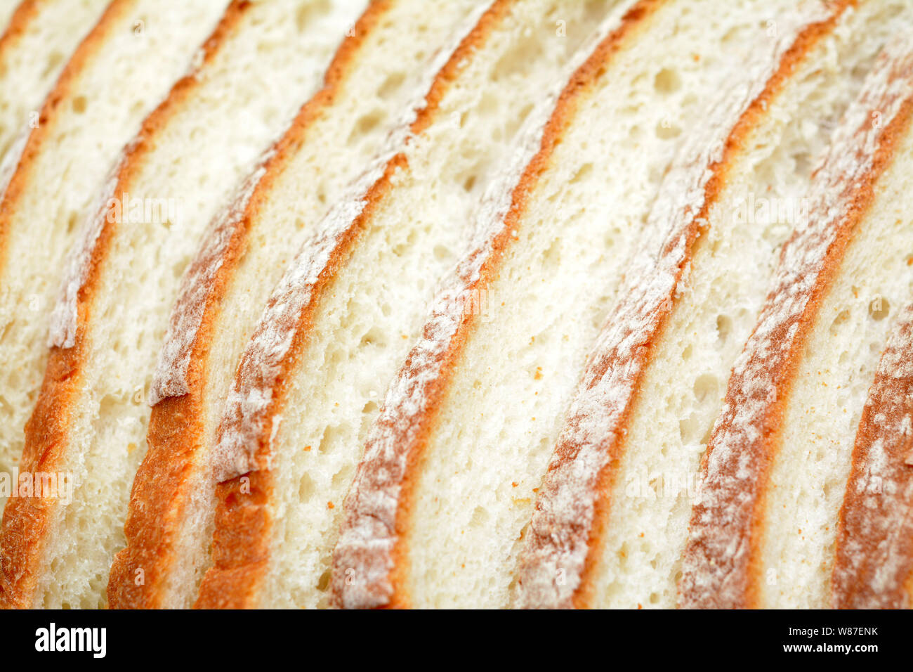 Closeup sliced bread for background uses Stock Photo - Alamy
