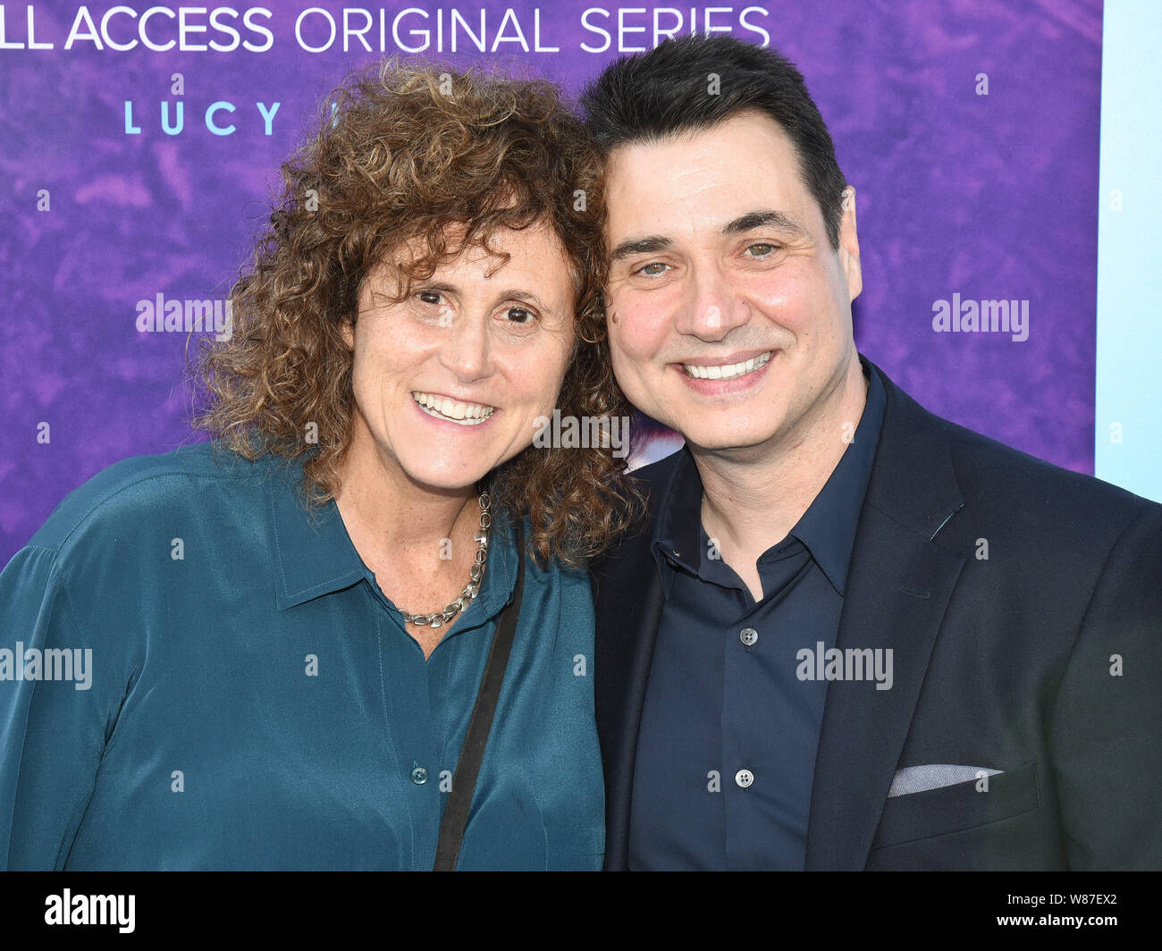 Beverly Hills, California, USA. 07th Aug, 2019. Adam Ferrara, Mindy ...