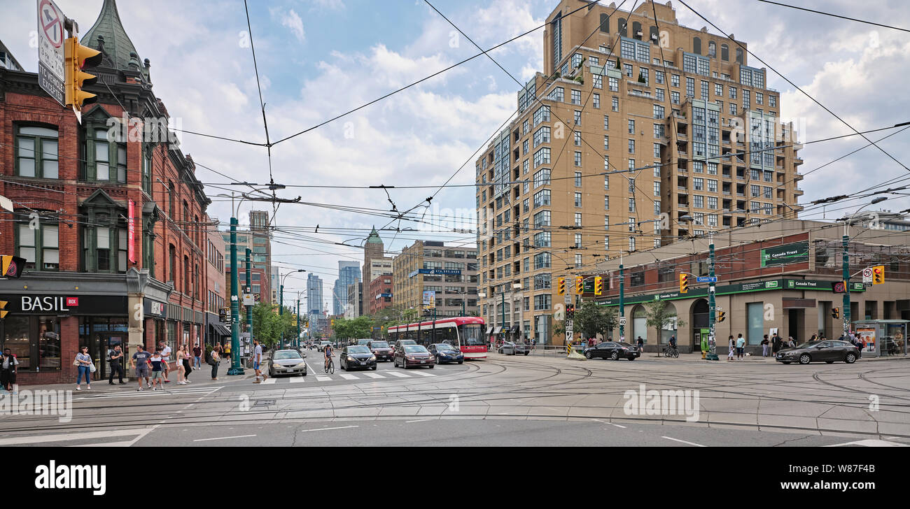 Queen Street West at Spadina Avenue in Toronto Stock Photo - Alamy