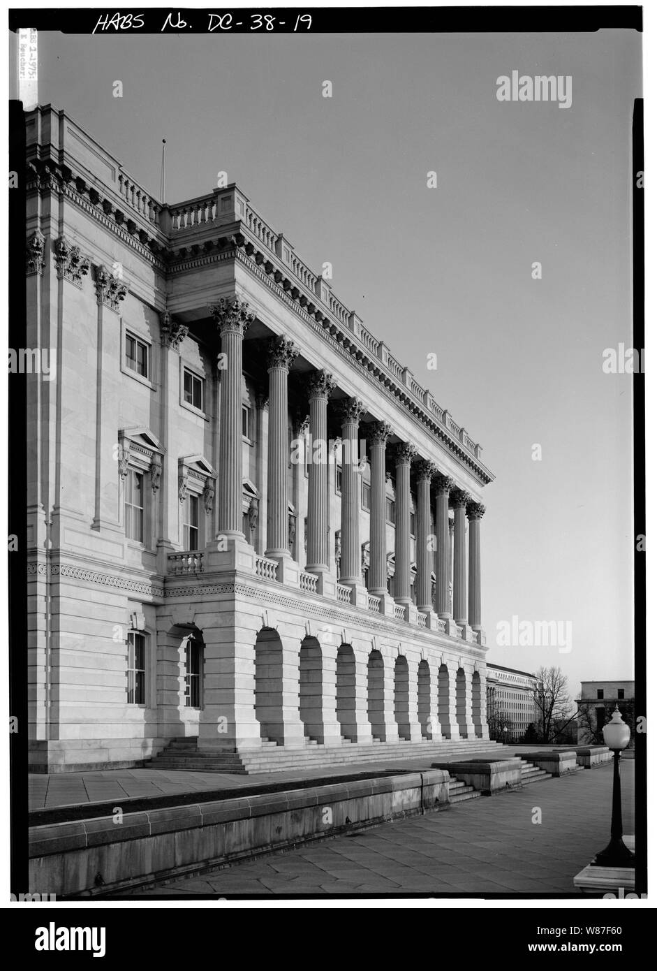 Washington dc west portico Black and White Stock Photos & Images - Alamy