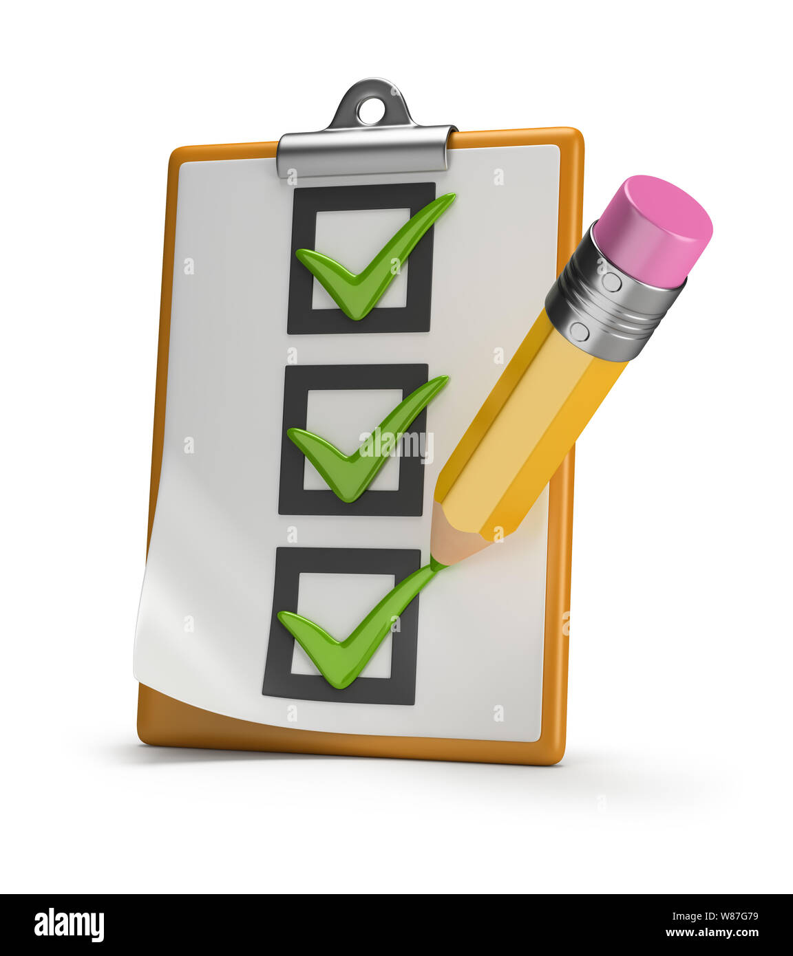 Symbol checklist checkmark hi-res stock photography and images - Alamy