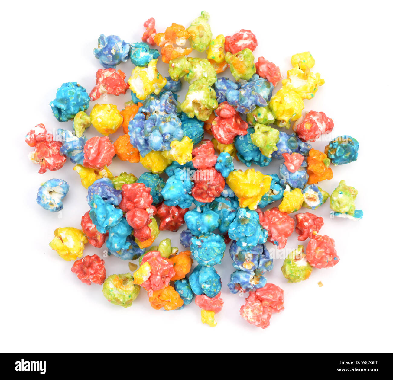 group of colorful popcon on white Stock Photo - Alamy