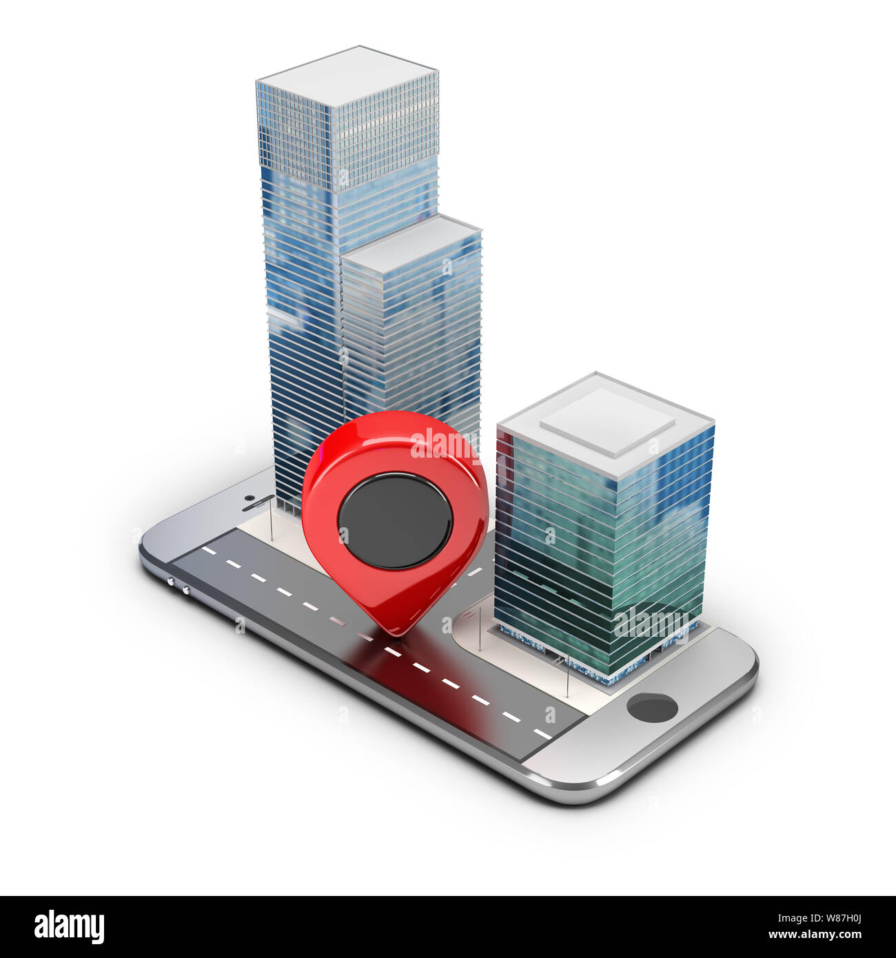 Navigation concept. 3d image. Isolated white background Stock Photo - Alamy