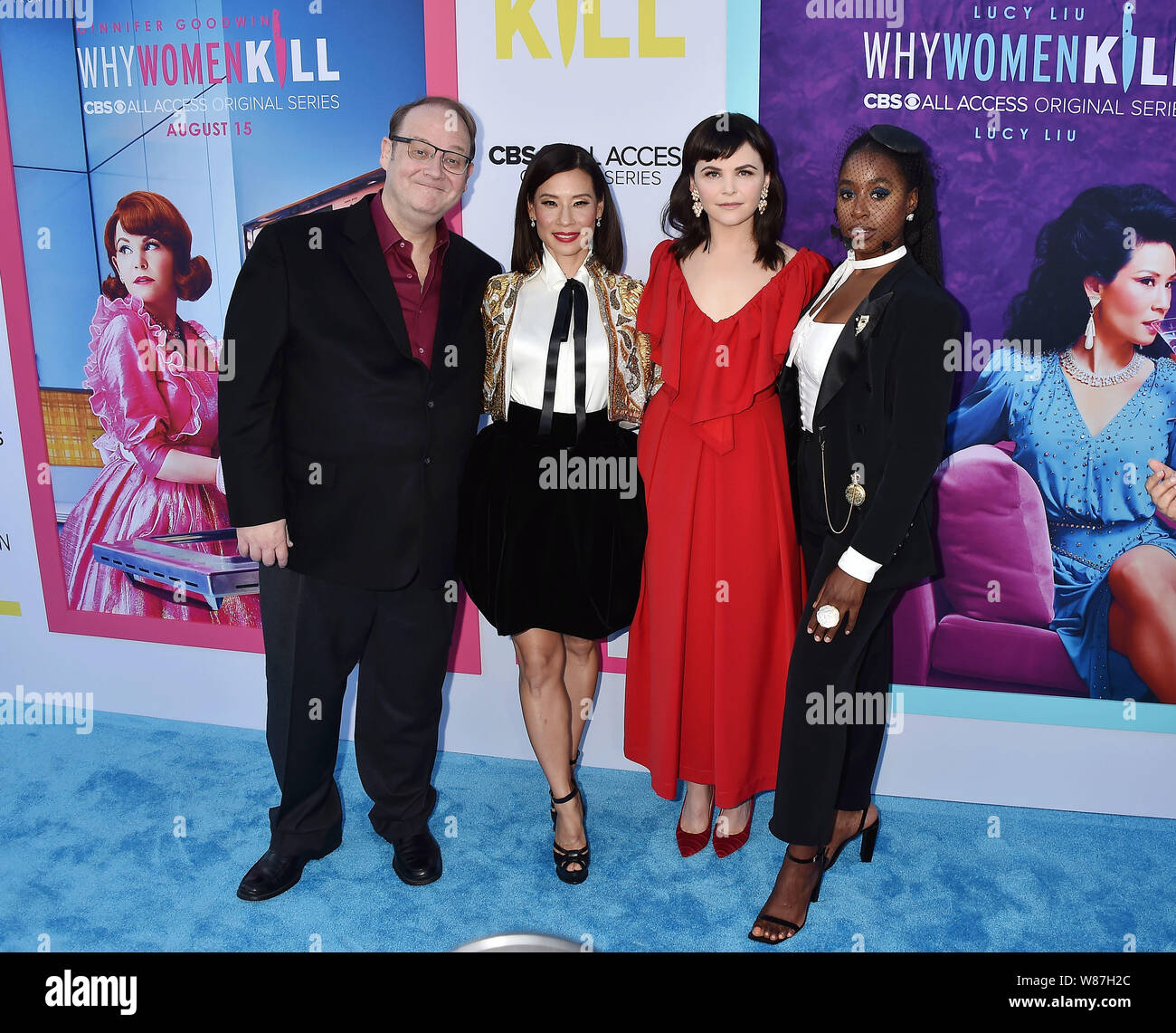 BEVERLY HILLS, CA - AUGUST 07: (L-R) Marc Cherry, Lucy Liu, Ginnifer ...